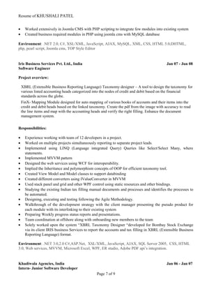 Khushali Patel-resume- | DOC