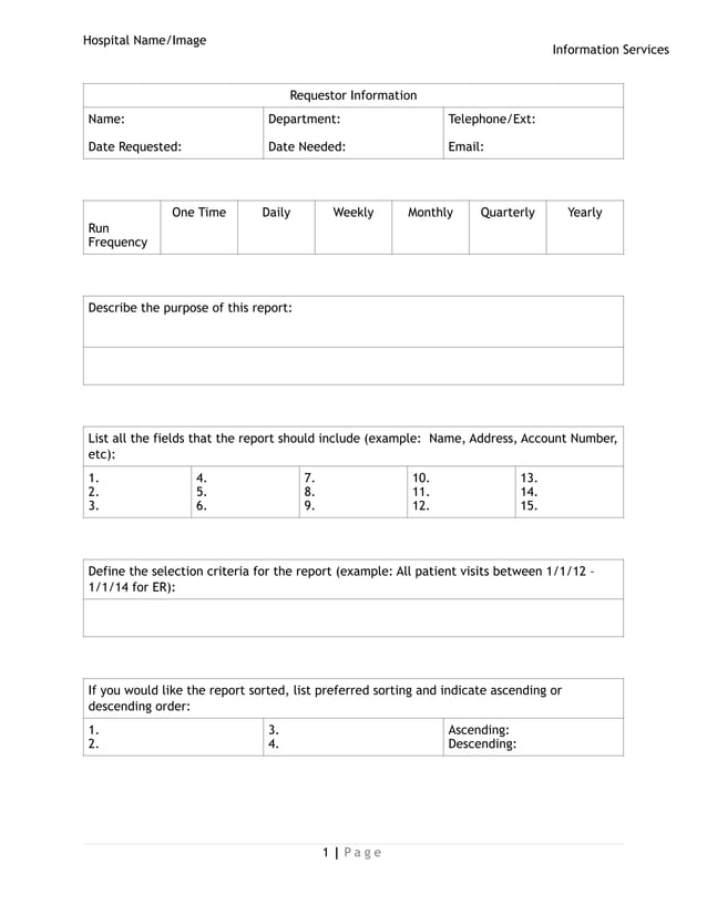 Report Request Form (NPR:DR) | PDF