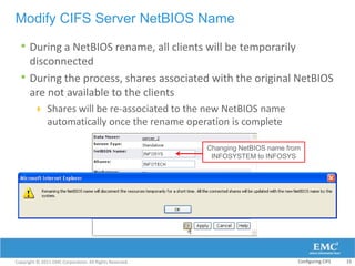666 vnx unifiedimp_m13 configuring cifs | PPTX