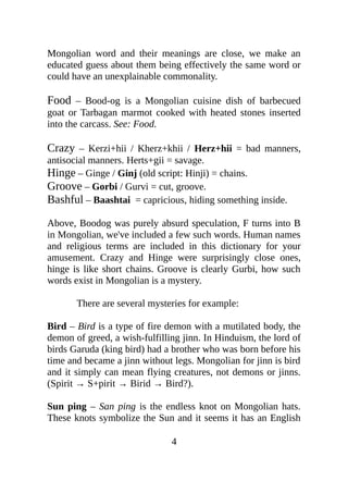 666 English Mongol common words dictionary | PDF