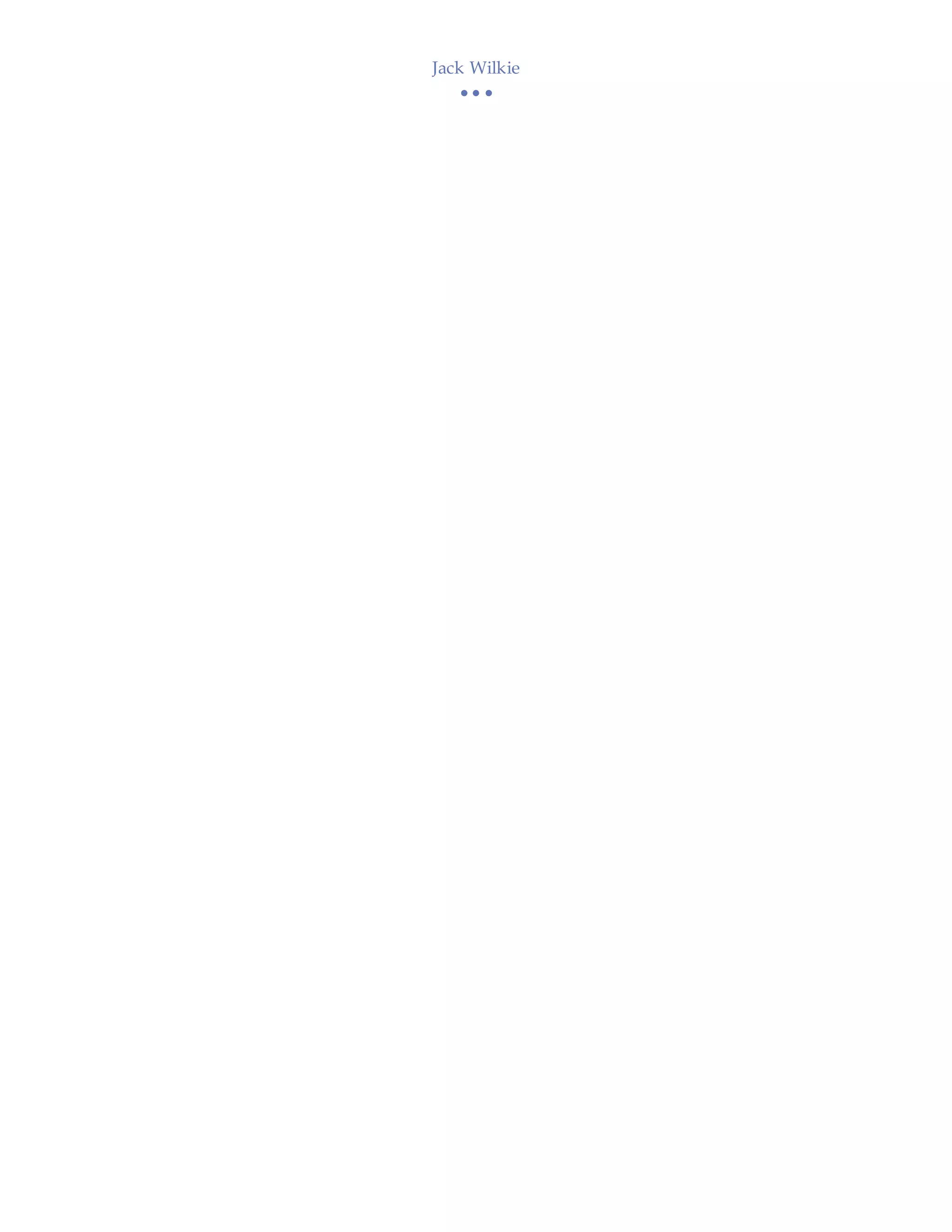 Jack Wilkie CV amended | PDF