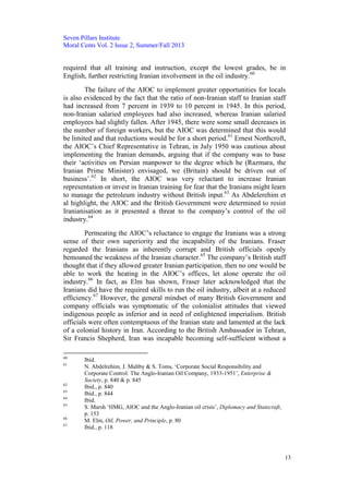 Nationalisation of the AIOC Final essay | PDF