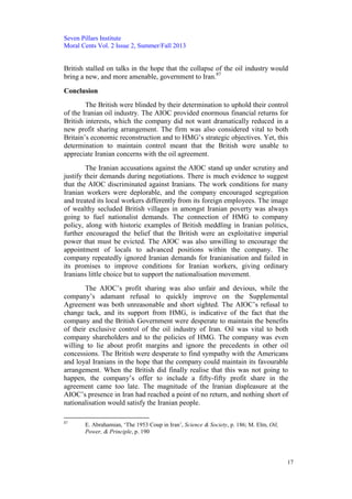 Nationalisation of the AIOC Final essay | PDF | Political Issues ...