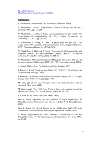 Nationalisation of the AIOC Final essay | PDF | Political Issues ...