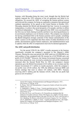Nationalisation of the AIOC Final essay | PDF