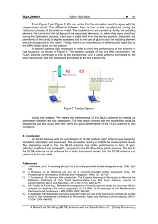 A Radial Line Slot Array (RLSA) Antenna with the Specifications of 16 dBi Outdoor patch Antenna ...