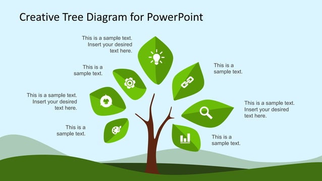 Creative Tree Diagram PowerPoint Template Design | PDF
