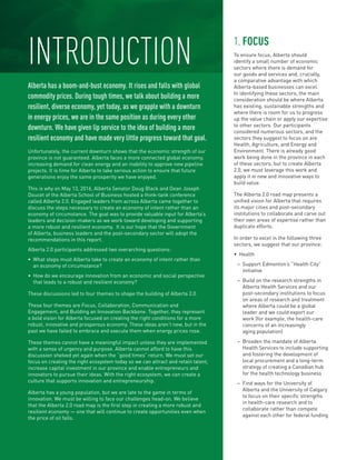 Alberta2.0 - First Steps to a New Alberta | PDF