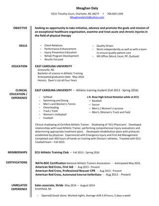 Meaghan Daly - Resume | PDF