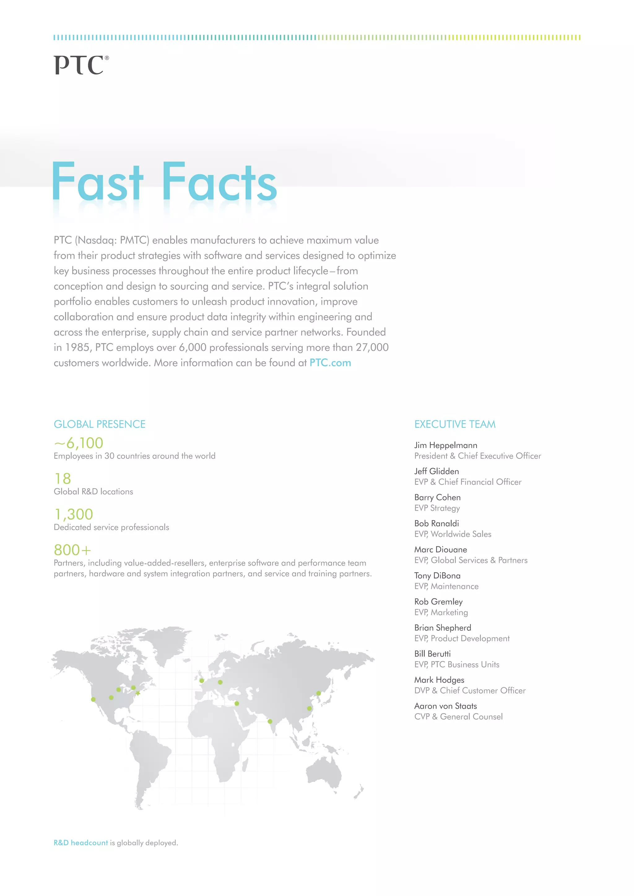 PTC Fast Facts | PDF