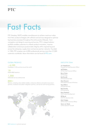 PTC Fast Facts | PDF