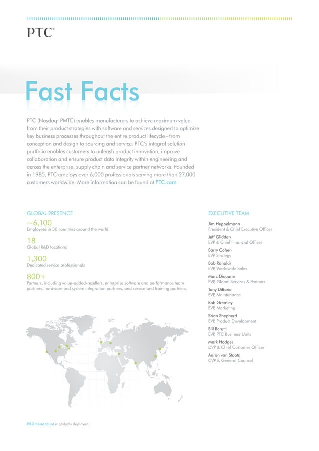 PTC Fast Facts | PDF