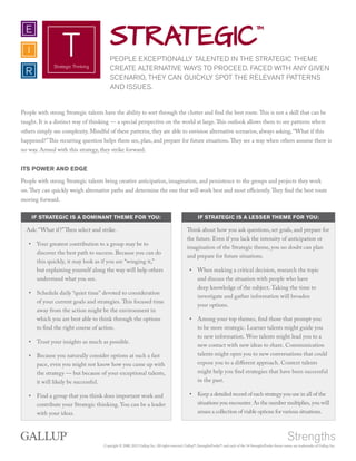 Gallup Strengths | PDF