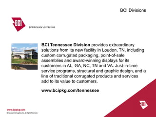 Buckeye Corrugated Brochure | PPT