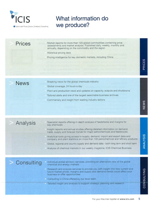 ICIS Brochure - Chemical Pricing | PDF