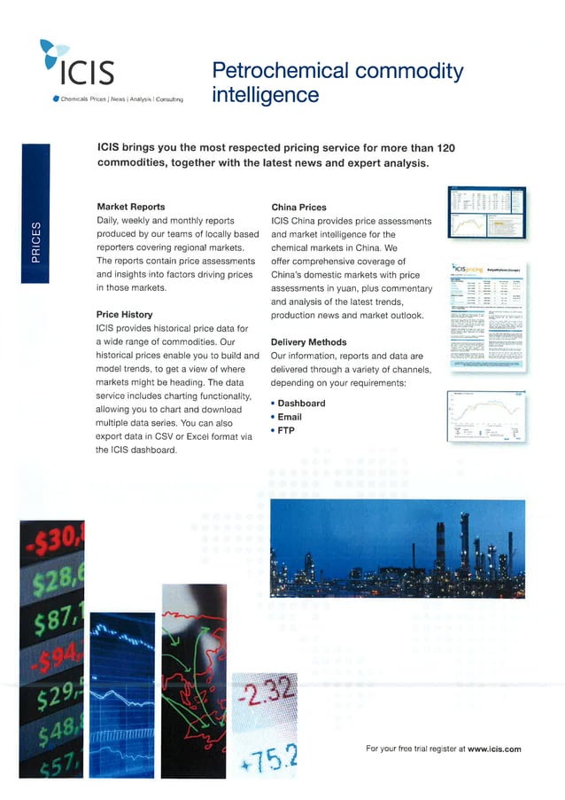 ICIS Brochure - Chemical Pricing | PDF