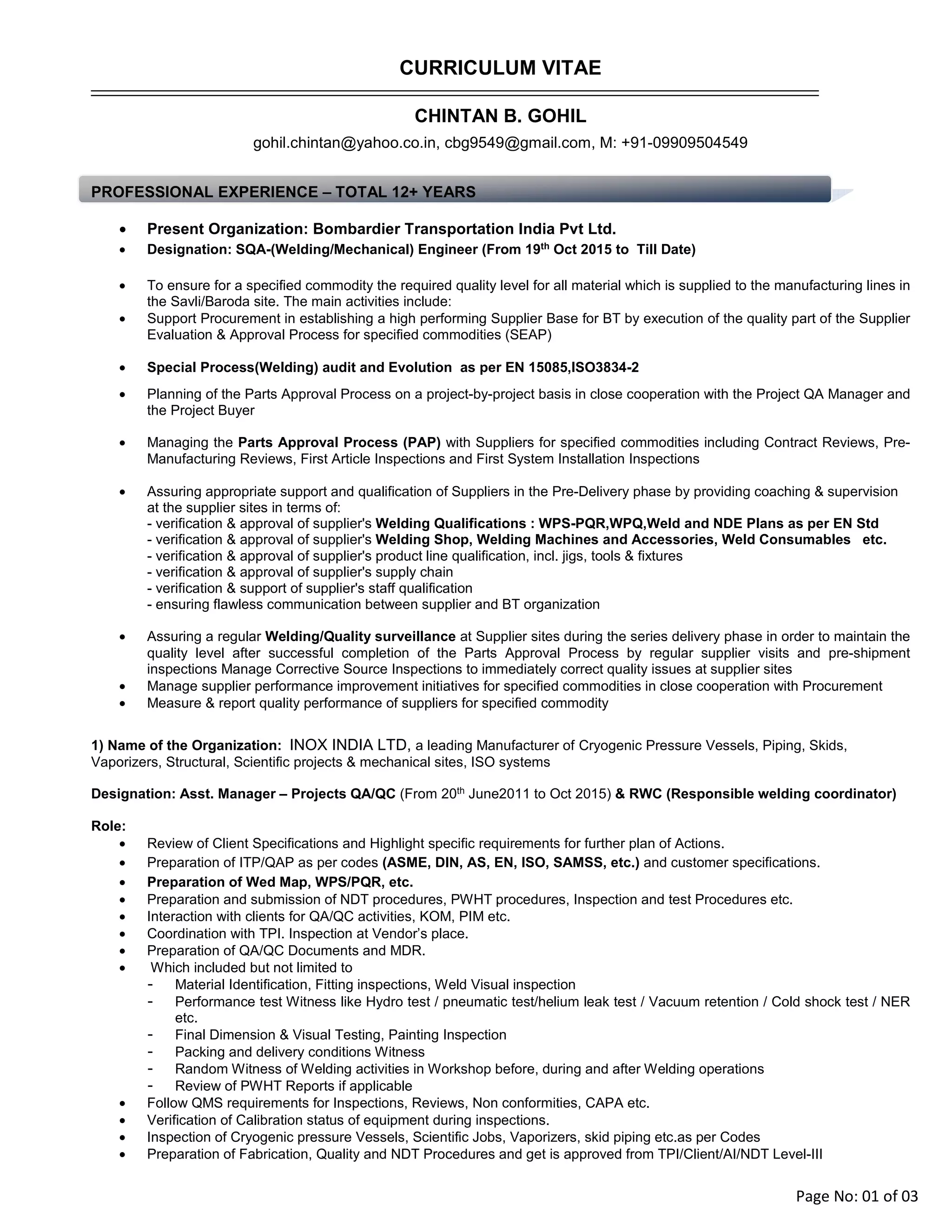 Resume_Chintan_Gohil_ | PDF