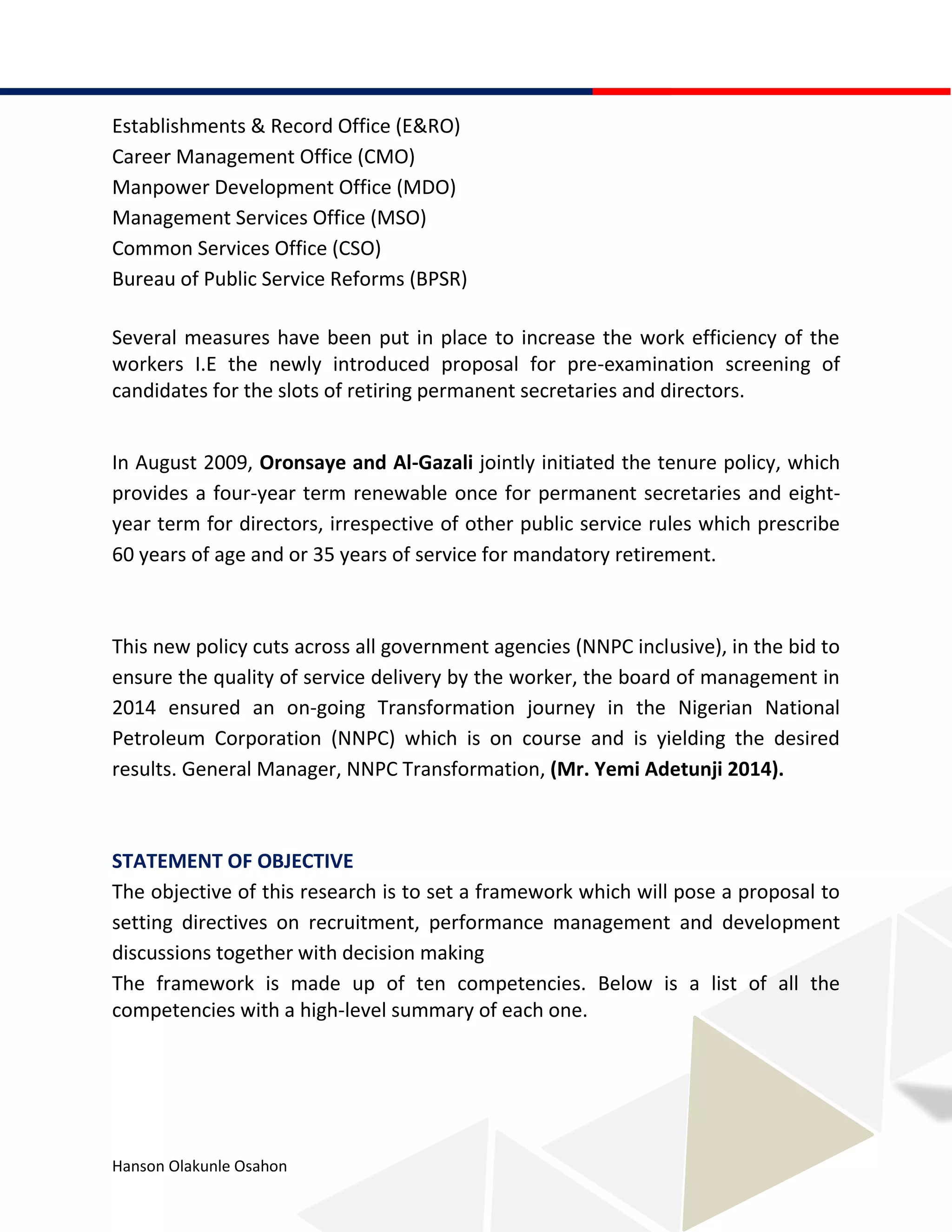 CIVIL SERVICE COMPITENCE IN NIGERIA | PDF