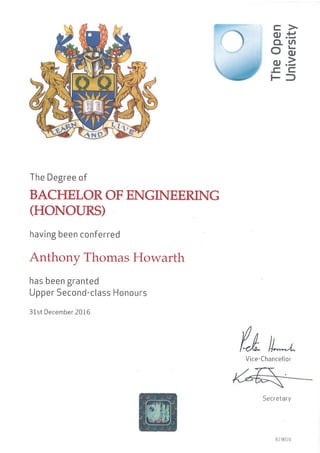 OU Degree Certificate | PDF