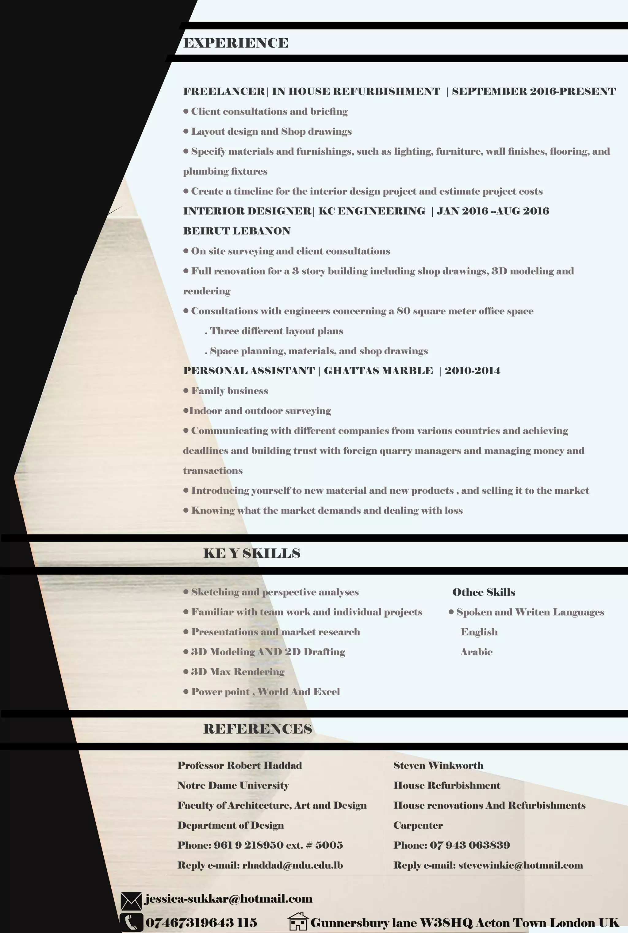 jessica sukkar - CV | PDF