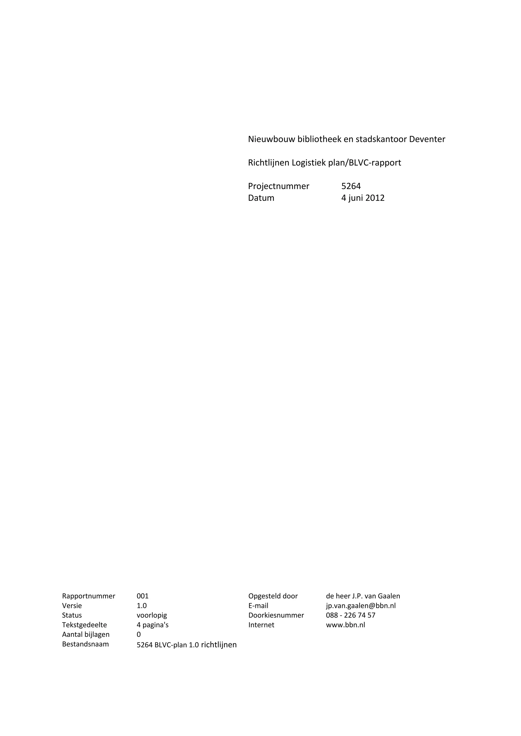 5264 BLVC-plan 1.0 richtlijnen | PDF