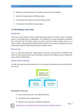 Overall Sales And Marketing Activities In Comilla Terrotory | PDF