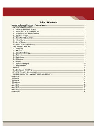 Request For Proposal - Inventory Tracking System | PDF