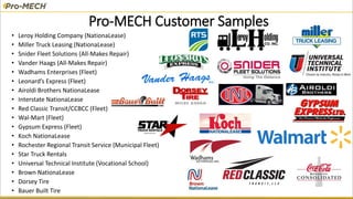 Pro-MECH Products and Services Overview 042816 | PPTX | Technology ...