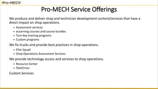Pro-MECH Products and Services Overview 042816 | PPTX | Technology ...