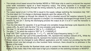 Controlling of DC Motor using IC 555 Timer | PDF