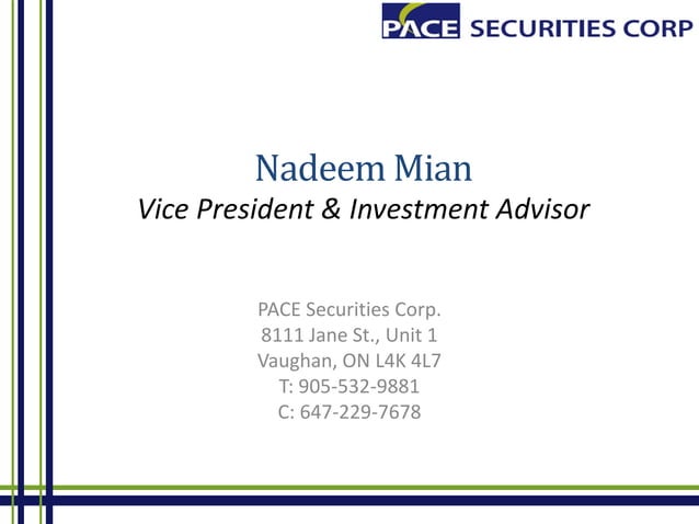 Nadeem Profile Pres | PPT