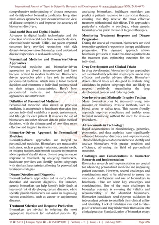 Advances in Biomarkers and Personalized Medicine | PDF