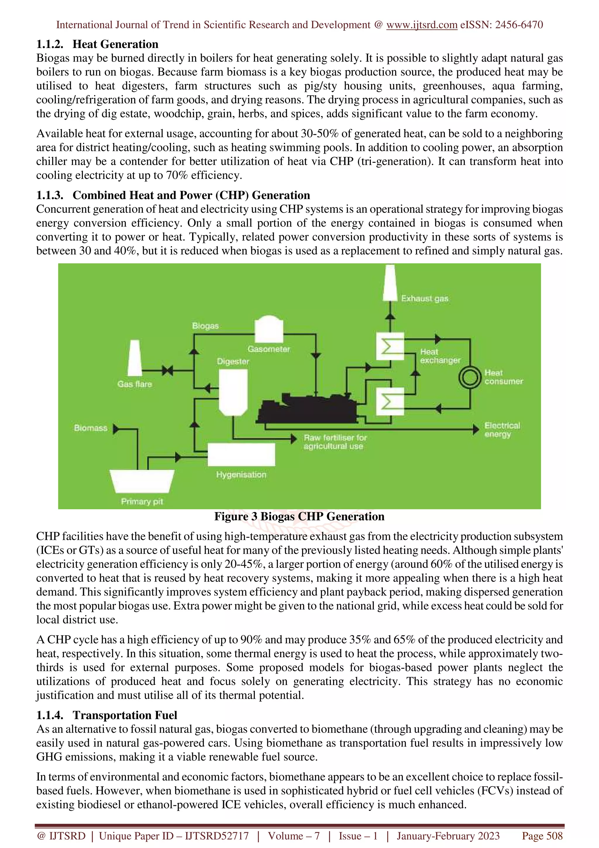 A Review on Biogas as an Alternative Fuel | PDF