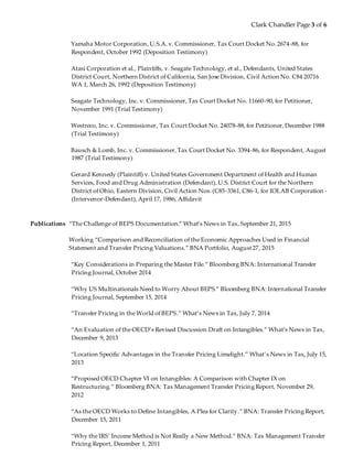 Clark Chandler CV 2016 | DOCX