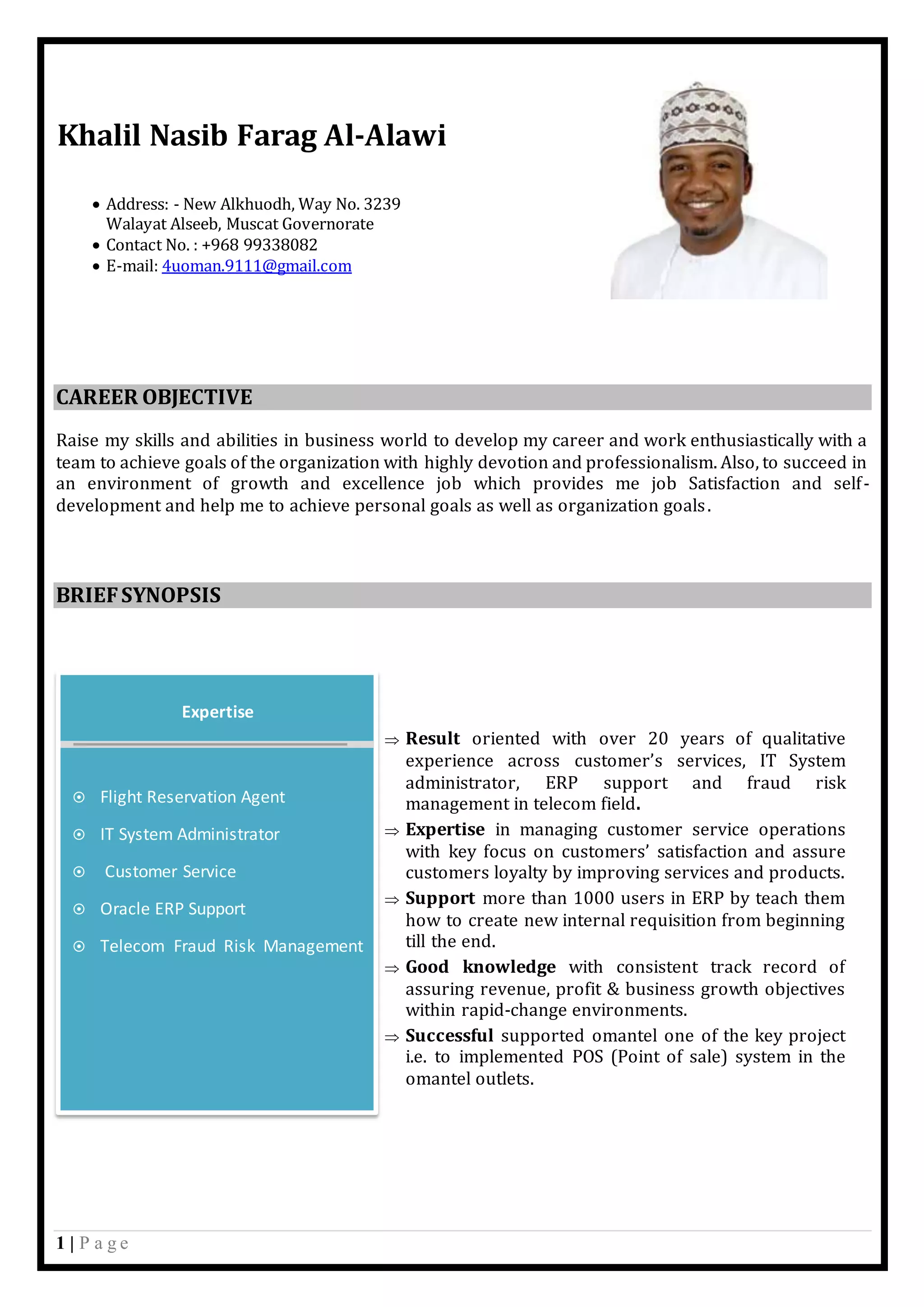 Khalil Al'awi CV | DOCX