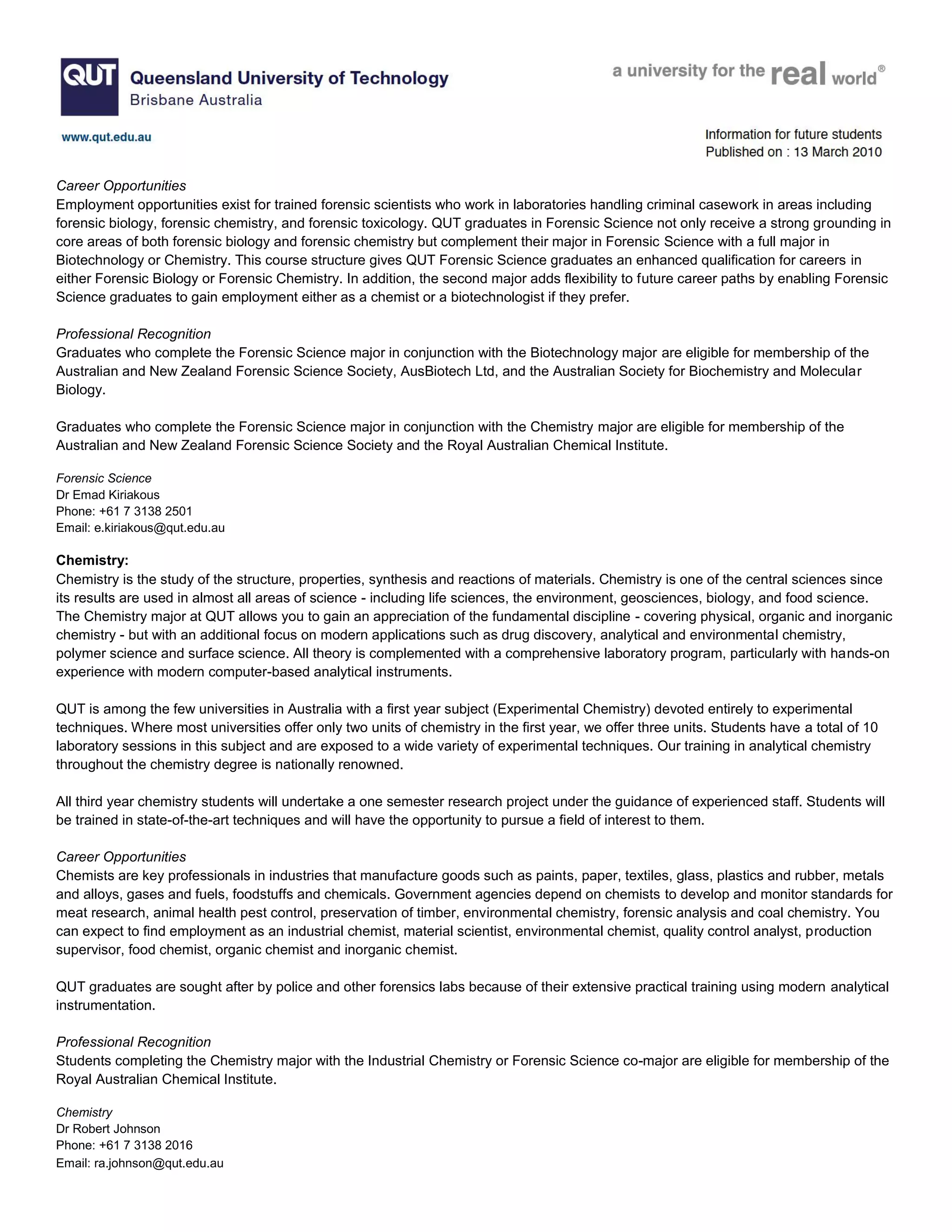 Bachelor of Applied Science Course Structure with Unit Outlines | PDF