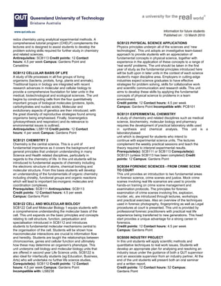 Bachelor of Applied Science Course Structure with Unit Outlines | PDF