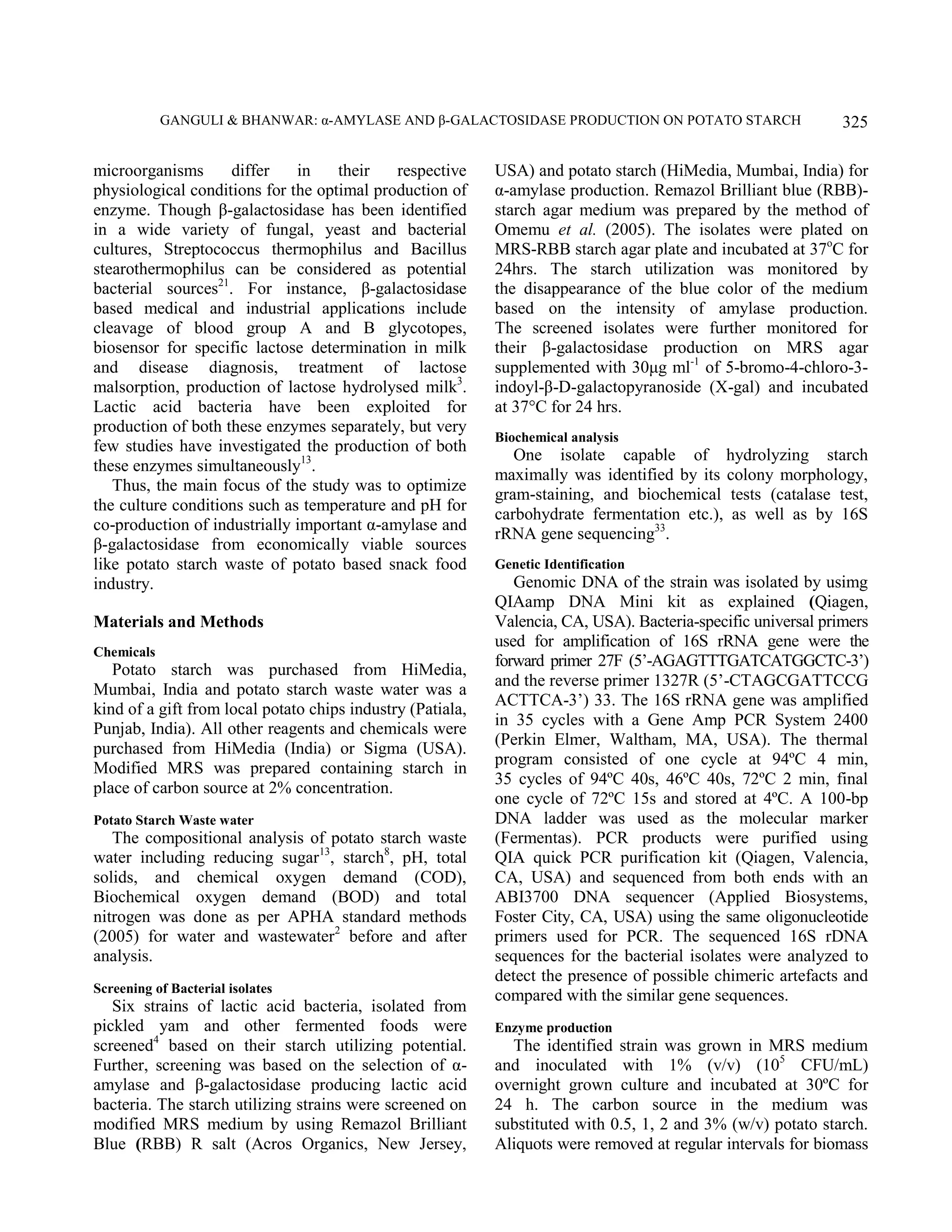 JSIR -AMylase and B-galactosidase | PDF