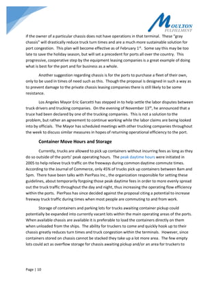 Port Congestion Article | PDF | Cruises | Travel Type