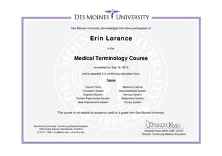 Medical Terminology Course | PDF | Medical Health