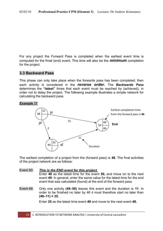 Network Anaysis_ critical path methods | PDF