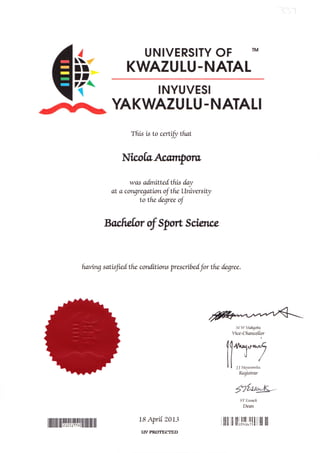 Sport Science Degree | PDF