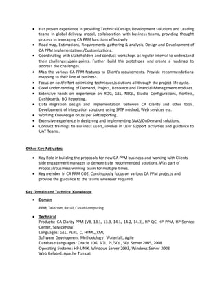 SandeepKola_CAPPM_Consultant | PDF