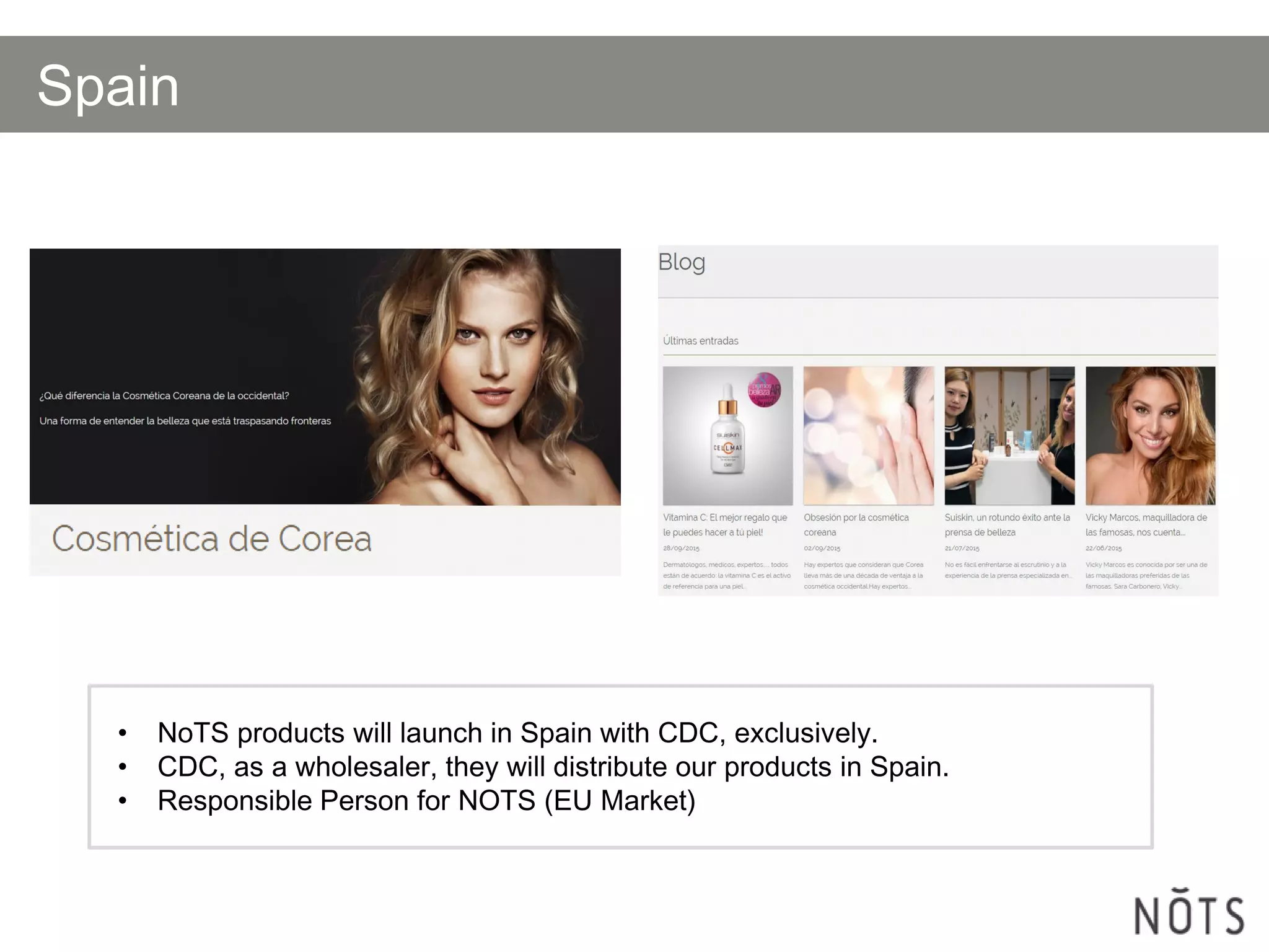NoTS company Info & Product Catalog | PPT