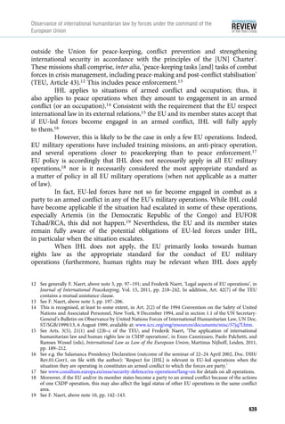 IHL AND IHRL IN THE EU MULTINATIONAL OPERATIONS | PDF