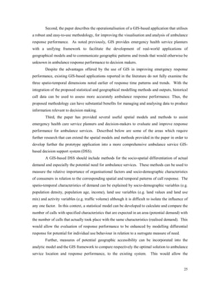 ASSESSMENT OF AMBULANCE RESPONSE PERFORMANCE USING A GEOGRAPHIC INFORMATION SYSTEM | PDF