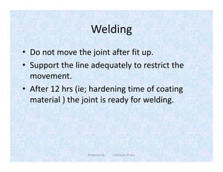 Field Joint of Cement lined Pipe | PDF