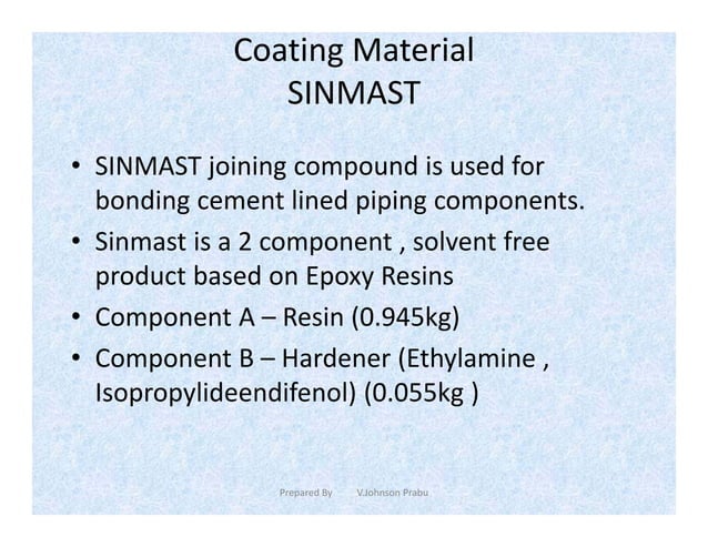 Field Joint of Cement lined Pipe | PDF