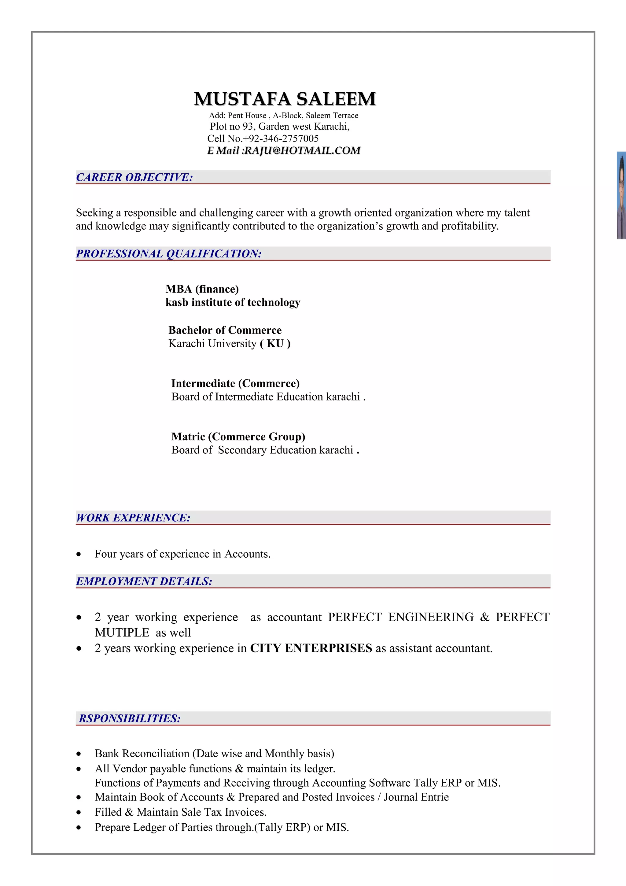 mustafa cv-new | DOC