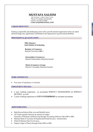 mustafa cv-new | PDF